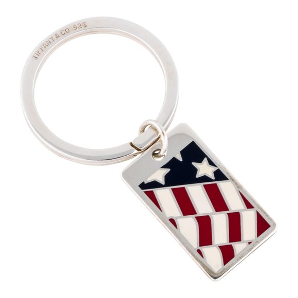 Tiffany & Co. | Accessories | New Tiffany Co American Flag Keyring ...
